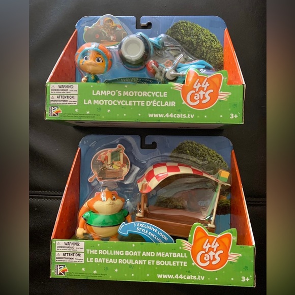 Rainbow | Toys | 44 Cats Action Figures With Car Lampo Meatball | Poshmark